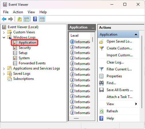 How to Pull Application Logs from Windows Event Viewer